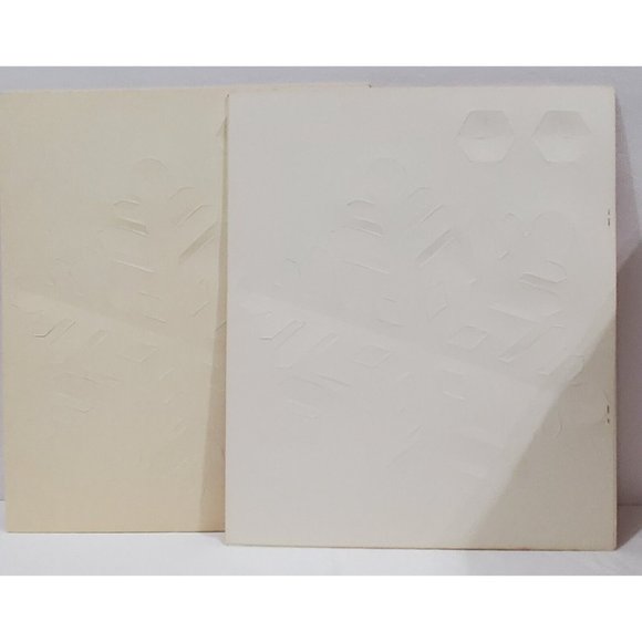 Holiday | Vintage Hallmark Cardstock Snowflake Hanging Decorations ...